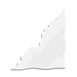 Scrap of white paper cartoon ragged Royalty Free Vector