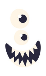 Funny monsters face Royalty Free Vector Image - VectorStock