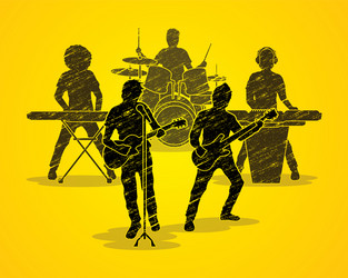 Music bands graphic Royalty Free Vector Image - VectorStock