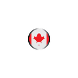 Canada flag logo Royalty Free Vector Image - VectorStock