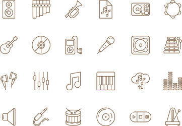 Music studio record sound room with speakers Vector Image