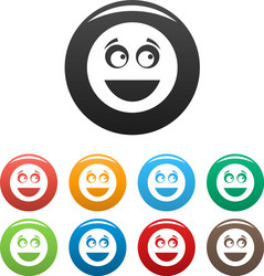 Smile icon simple Royalty Free Vector Image - VectorStock