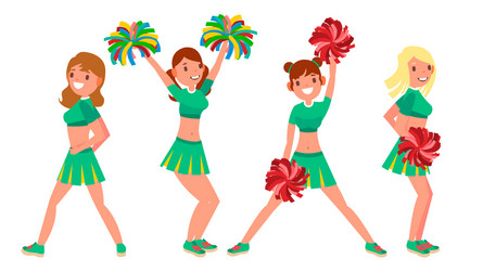 Cheerleader Poses Vector Images (over 520)