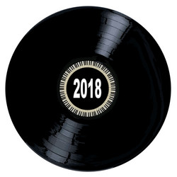 Long player record for 2024 Royalty Free Vector Image