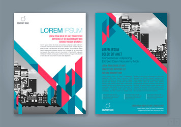 Cover design template layout annual Royalty Free Vector