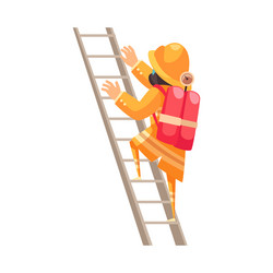Fireman Ladder Climb Vector Images (59)