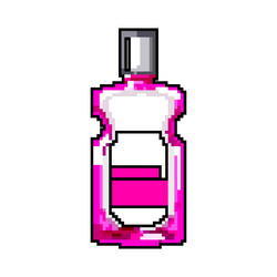Oral mouthwash game pixel art Royalty Free Vector Image