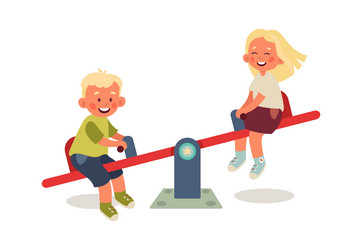 Girl riding on a swing Royalty Free Vector Image