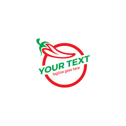 Chilli smile chili logo Royalty Free Vector Image