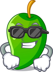 Super cool mango character cartoon mascot Vector Image