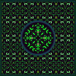 11th shipibo conibo artwork 12-patterns hd set Vector Image