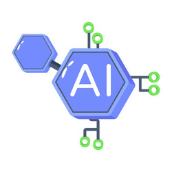 Ai knowledge Royalty Free Vector Image - VectorStock