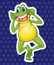 Frog thinking Royalty Free Vector Image - VectorStock