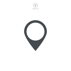 A simple graphic representation of location pin Vector Image