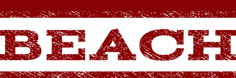 Beach watermark stamp Royalty Free Vector Image