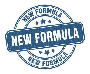 New formula stamp new formula label round grunge Vector Image