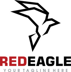 Red eagle logo Royalty Free Vector Image - VectorStock