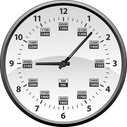 12 Hour Clock Vector Images (over 1,300)