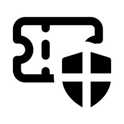 Redeemable ticket secured for limited amount Vector Image