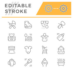 Set of child health and development icon Vector Image