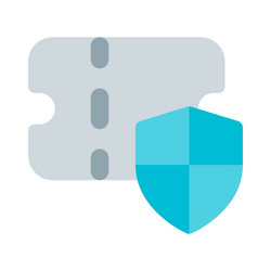 Redeemable ticket secured for limited amount Vector Image