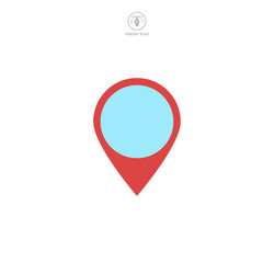 A simple graphic representation of location pin Vector Image