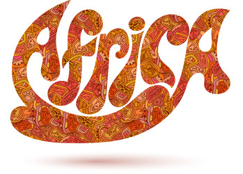 African style font design alphabet letters Vector Image