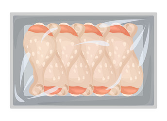 Frozen boneless chicken breasts poultry fillet Vector Image