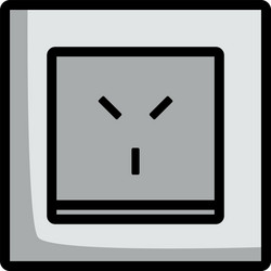 Israel electrical socket icon Royalty Free Vector Image