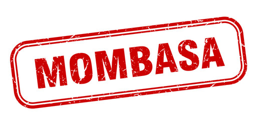 Welcome to mombasa stamp Royalty Free Vector Image