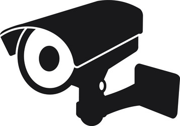Cctv security cameras icons Royalty Free Vector Image