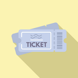 Water park ticket icon simple aqua pool Royalty Free Vector