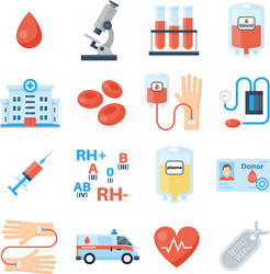 Set of medical elements collection Royalty Free Vector Image