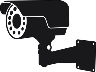 Cctv security cameras icons Royalty Free Vector Image