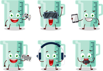 Adapter connector cartoon character are playing Vector Image