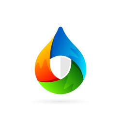 Affinity water logo in gradient style Royalty Free Vector