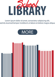 Banner book store stack of books Royalty Free Vector Image