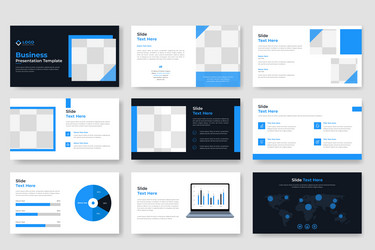 Business powerpoint presentation slides template Vector Image