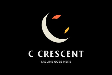 Crescent logo Royalty Free Vector Image - VectorStock