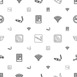 Zone icons pattern seamless white background Vector Image
