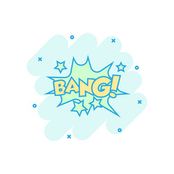 Cartoon bang comic sound effects icon in comic Vector Image