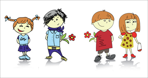 Two Brother Cartoon Vector Images (over 730)