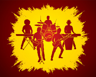 Music bands graphic Royalty Free Vector Image - VectorStock