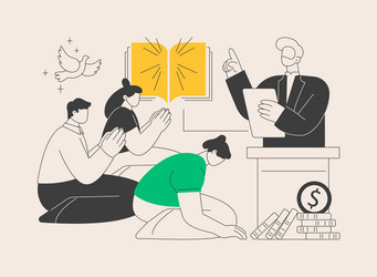 Religious sect isolated concept Royalty Free Vector Image