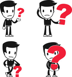 Funny cartoon helper man Royalty Free Vector Image