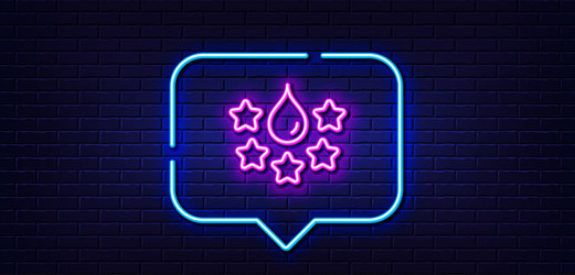 Paint quality line icon wall dye rating sign Vector Image