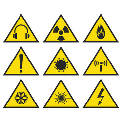 Priority road signs mandatory traffic Royalty Free Vector