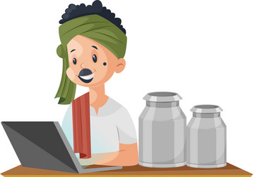 Indian Milkman Vector Images (31)