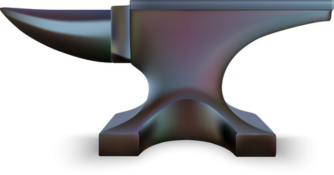 Falling anvil Royalty Free Vector Image - VectorStock