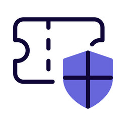 Redeemable ticket secured for limited amount Vector Image